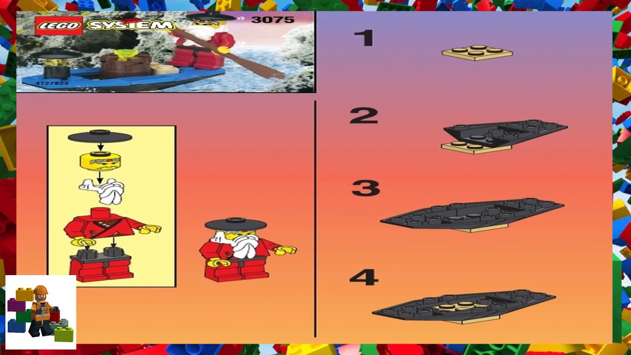 LEGO instructions - Castle - Ninja - 3075 - Ninja Master's Boat - YouTube