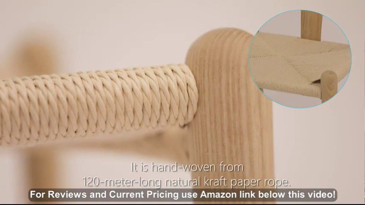 VODUR Wishbone Chair Natural Solid Wood Dining Chair/Hans Vegner Y ...