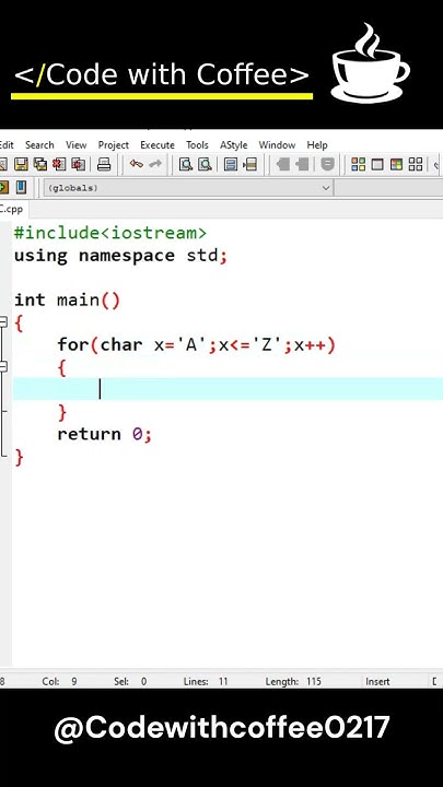 Print Abc Using For Loop In C Programming Coding Dev Forloop Hello Fyp World Youtube