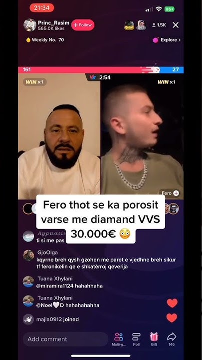 Fero thot se ka porosit varse me diamand vvs 30.000€$ - YouTube