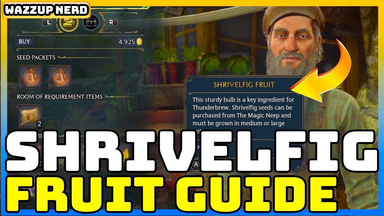 Hogwarts Legacy - Where to Find Shrivelfig Fruit - Quick Guide - YouTube
