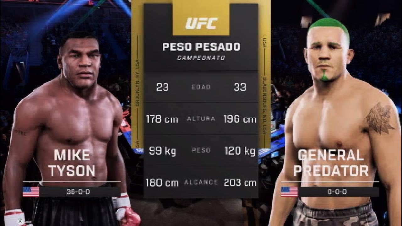 Mike Tyson vs. General Predator | UFC 5 Mike Tyson Training | Standing ...