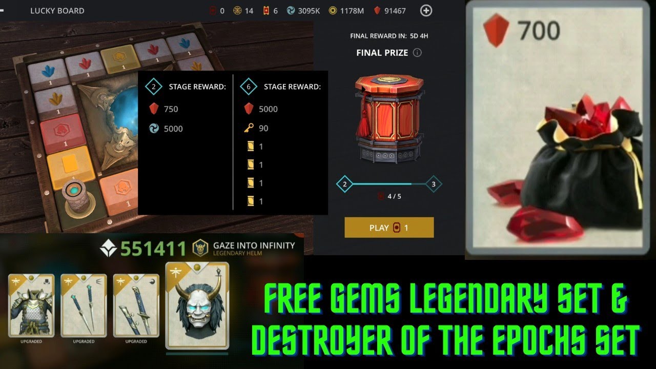 OMG 😍 Free Gems & Legendary Sets From Lucky Board In Shadow Fight 3 ...