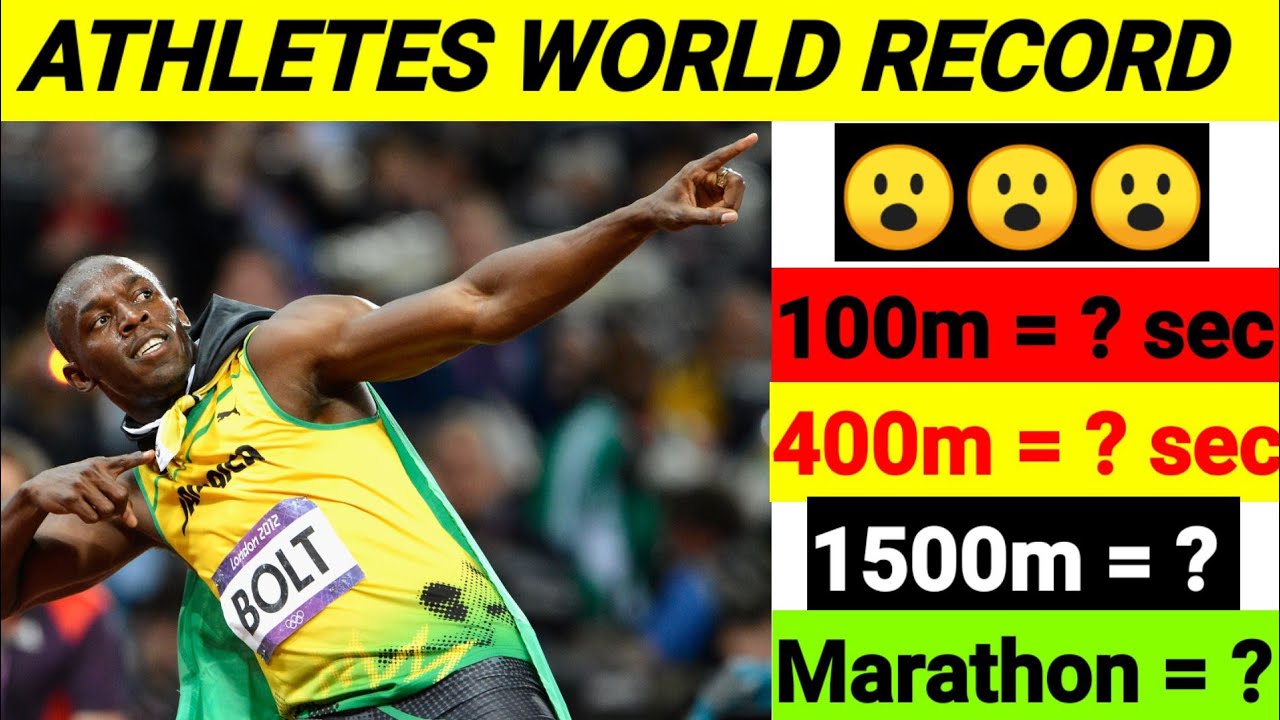 Athletics world record | 100m world record | Running record - YouTube