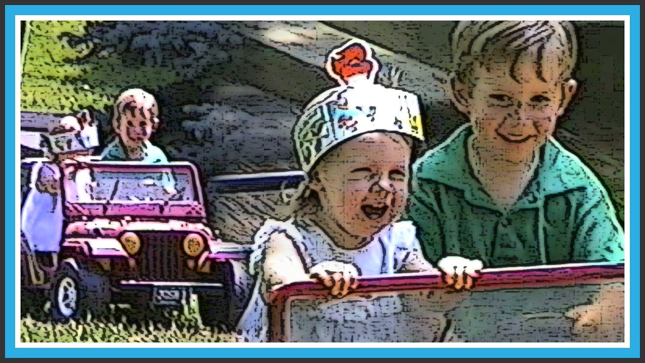 As a KID I was a BAD DRIVER! - Cute Kids Driving Little Jeep - ORIGINAL ...