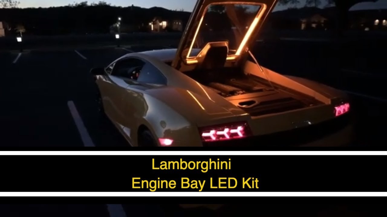 Gallardo Engine bay Light Kit - YouTube