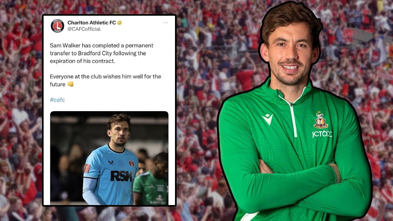 BRADFORD CITY SIGN SAM WALKER ON AN 18 MONTH DEAL! - YouTube