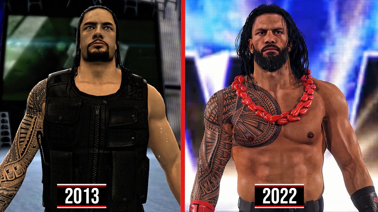 Roman Reigns Evolution in WWE Games! - YouTube