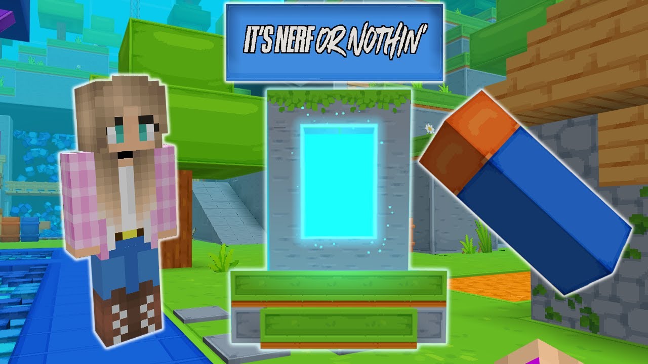 Playing Nerf World in Minecraft Bedrock! pt. 1 - YouTube