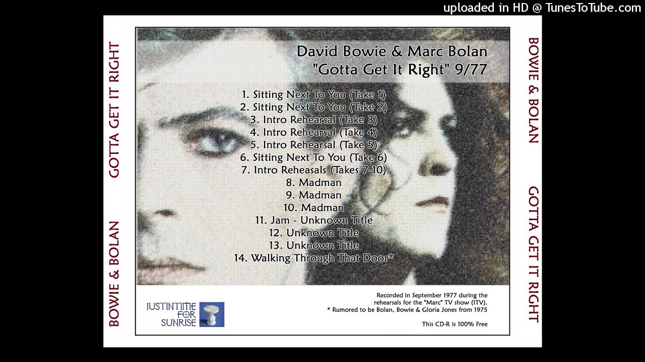 David Bowie & Marc Bolan - Gotta Get It Right September 1977 "Marc TV ...