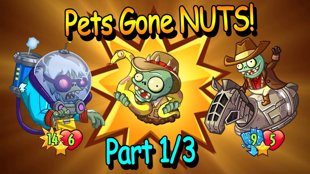 Part 1 CRAZY FRENZY PET SQUAD! ♣ PvZ Heroes - YouTube