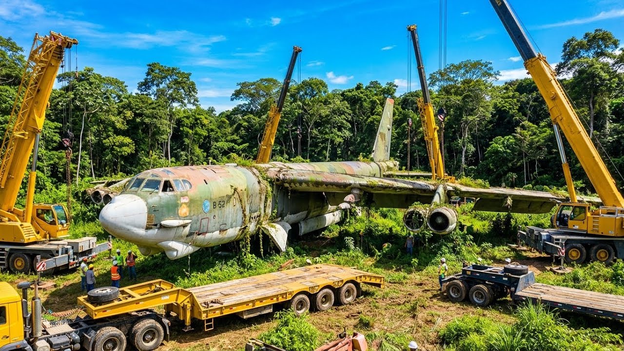 Salvaging a Billion Dollar B 52 Found in a Dense Amazon Jungle Clearing ...