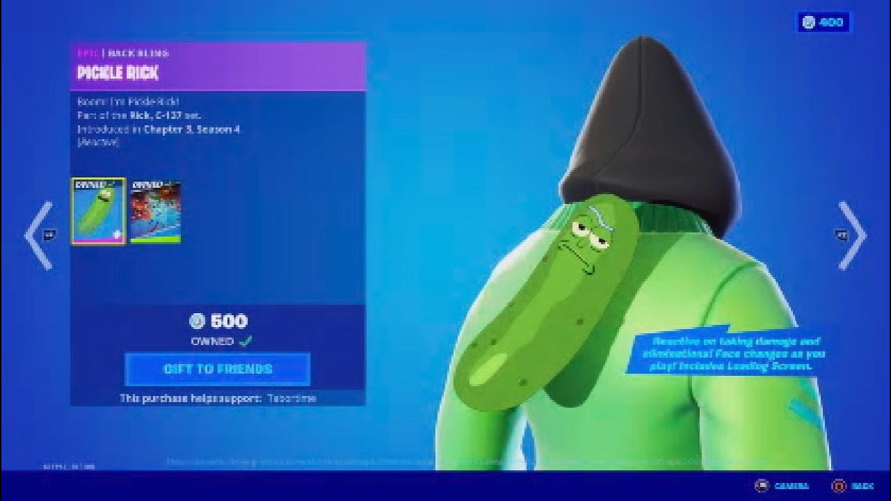 Fortnite Item Shop New Pickle Rick + Christmas Skins Are Here! - YouTube