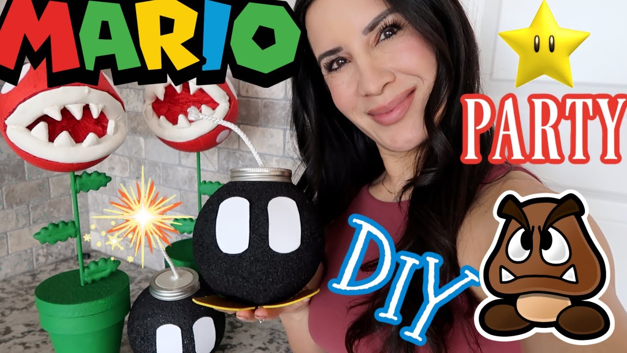 Homemade Super Mario Party Decorations