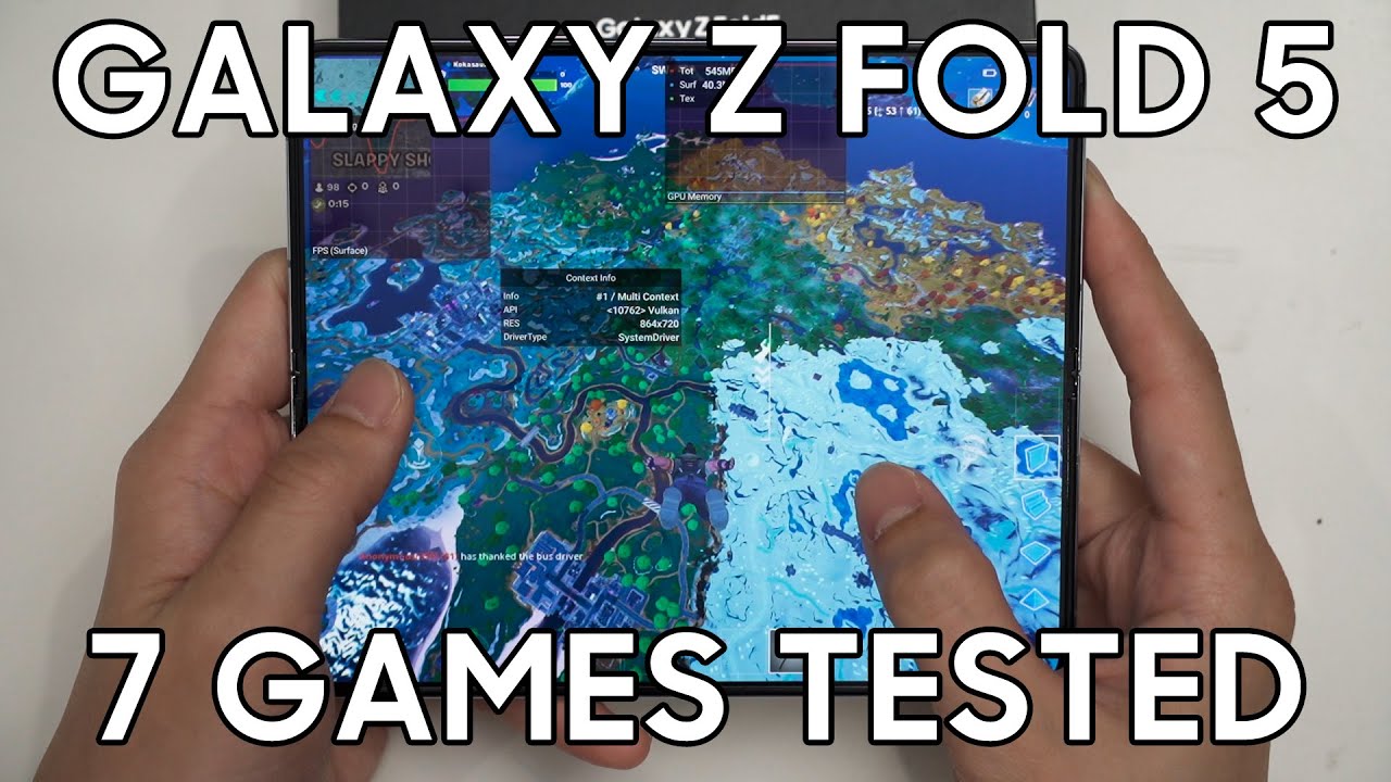 Gaming test - Samsung Galaxy Z Fold 5 with Snapdragon 8 Gen 2 for ...