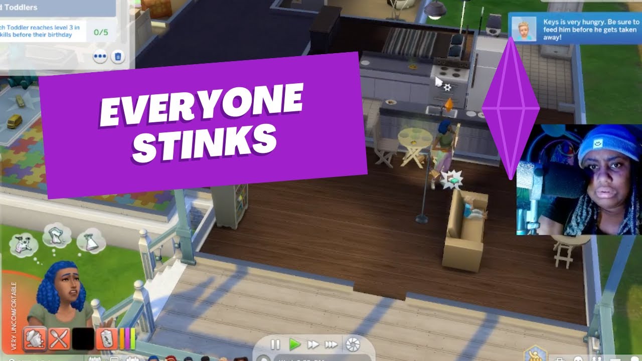 Everyone & Everything Smells Like Poo | Sims 4 Beginner Gameplay - YouTube