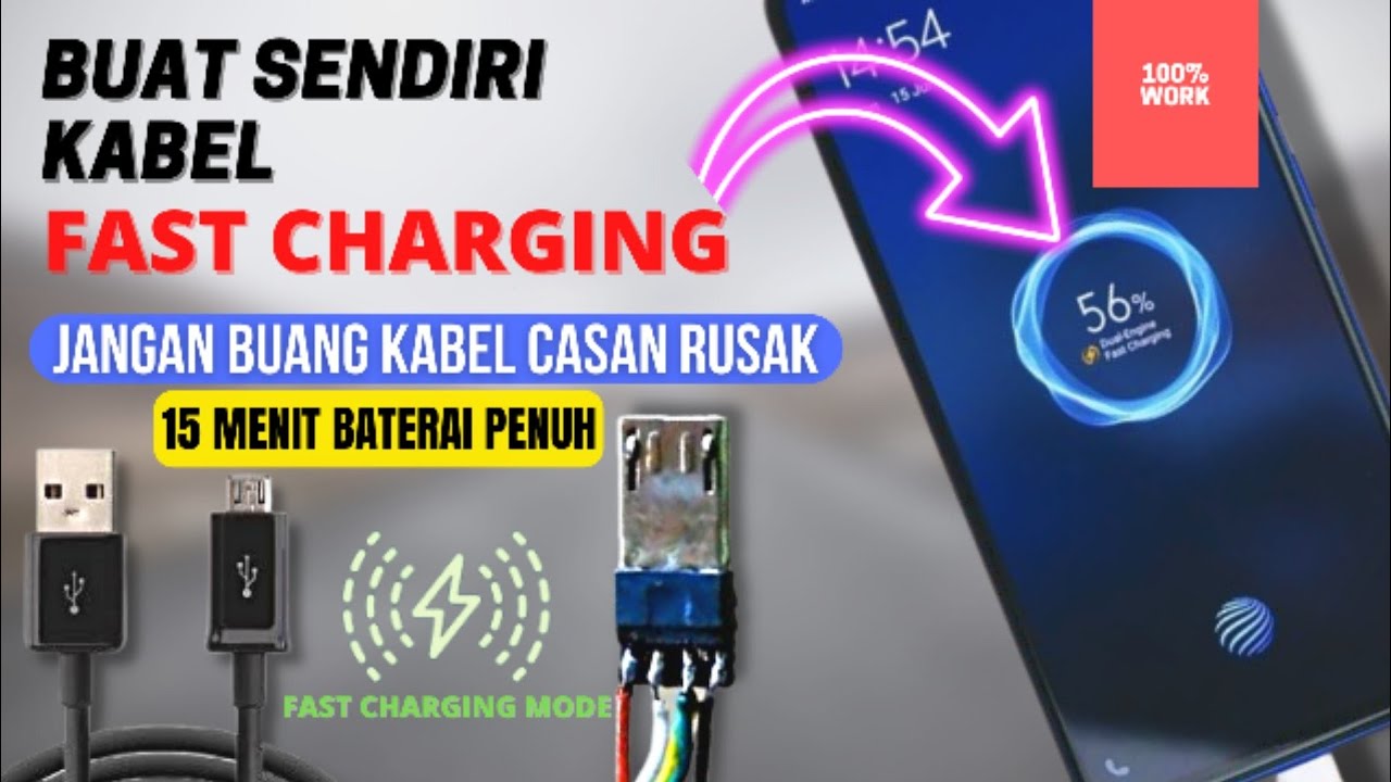 CARA MEMBUAT KABEL USB FAST CHARGING | fast charging cable for android ...