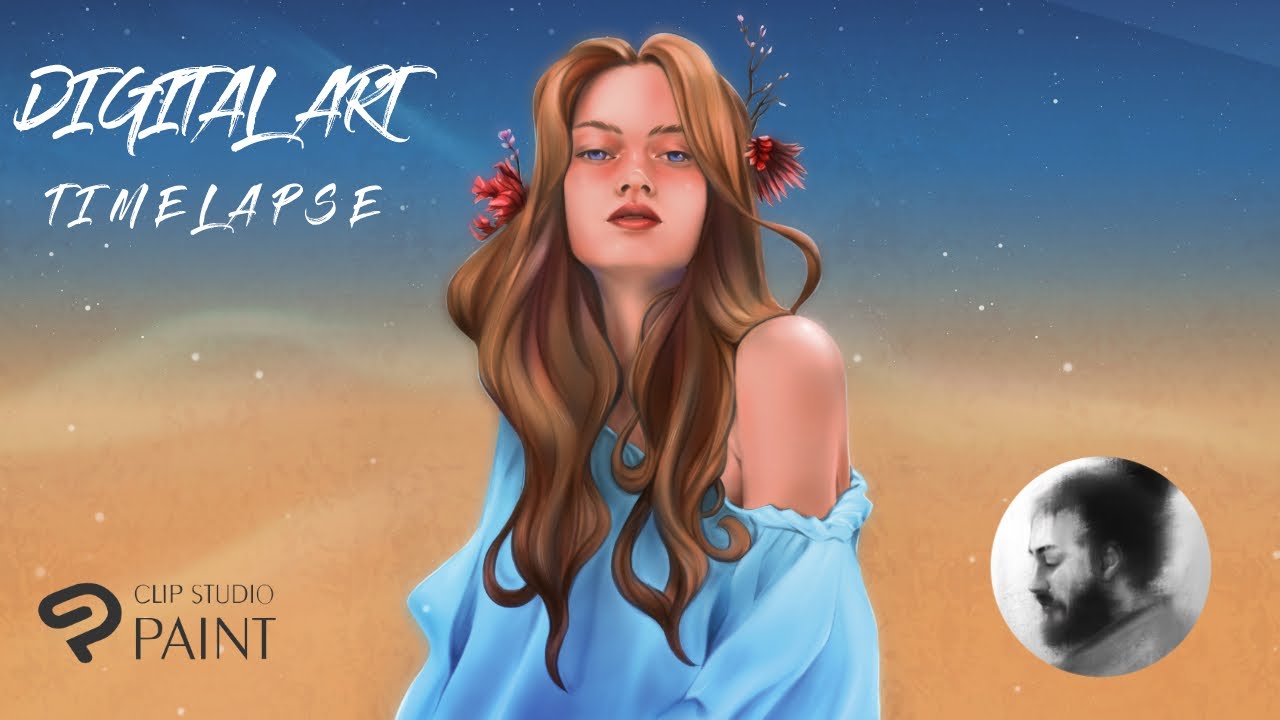 [TIME LAPSE ] Female Portrait - YouTube