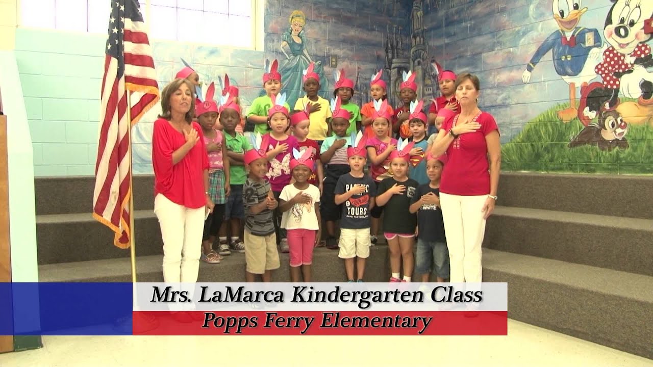 Popps Ferry Elementary - Ms. LaMarca's Kindergarten Class - YouTube