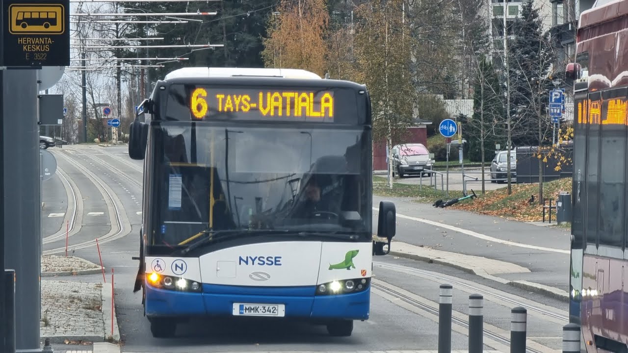 Tampereen Kaupunkiliikenne 42 Solaris Urbino 15LE 6x2 @ Nysse bus line ...
