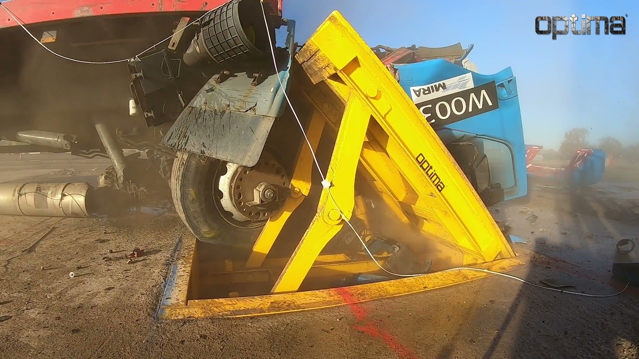 Optima Shallow Mount Hydraulic Road Blocker - YouTube