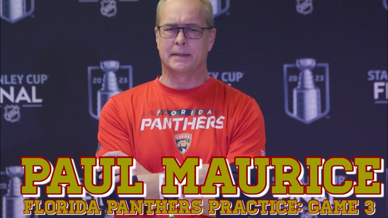 Paul Maurice, Florida Panthers Practice - Stanley Cup Final G3 vs ...