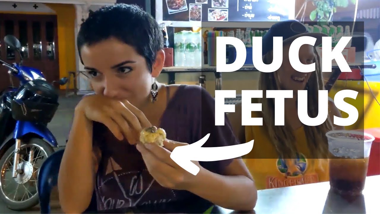 TRYING DUCK FETUS | Fertilized duck egg pt. 2 - YouTube