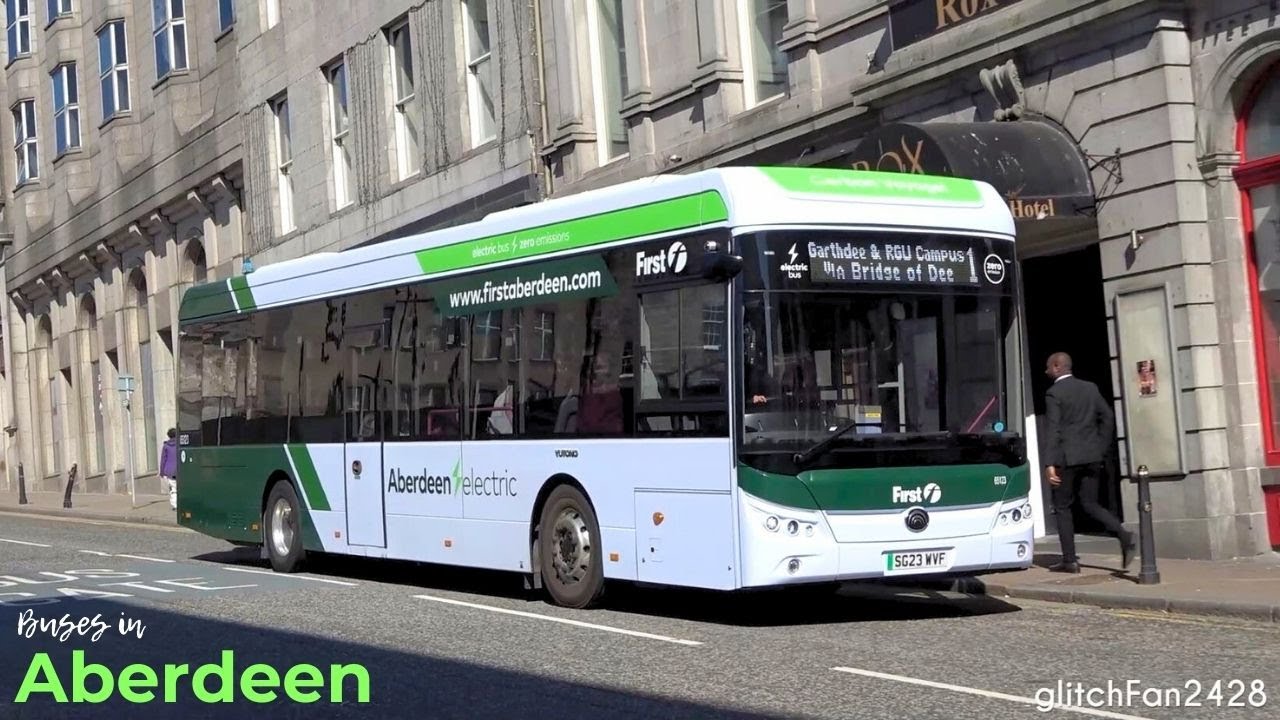 Buses in Aberdeen, Scotland 2025 - YouTube
