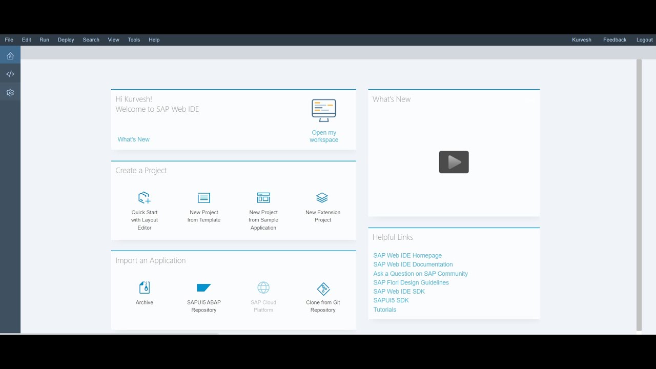 How to set up personal SAP Web IDE. - YouTube