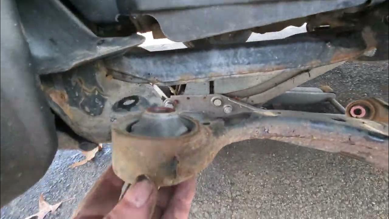 How to replace lower control arm (ball joint) on a Hyundai - YouTube