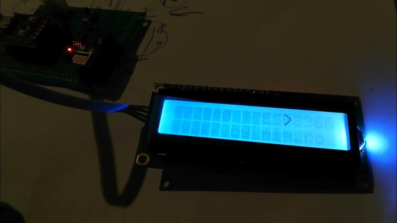 ceas NTP cu statie meteo (RP2040-Zero si ESP8266-01) pe afisaj i2c LCD1602 (5) - YouTube