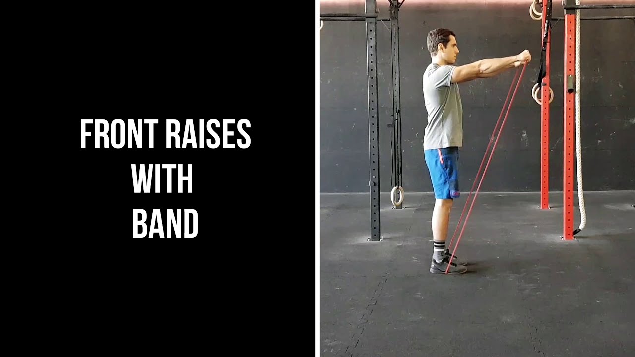 Front Raises with Band - YouTube