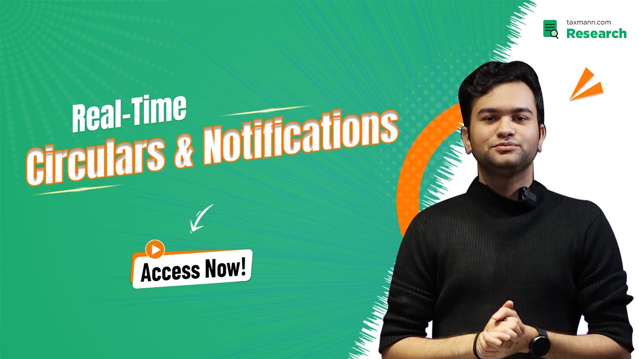 Efficiently Access Circulars & Notifications on Taxmann.com | Research - YouTube
