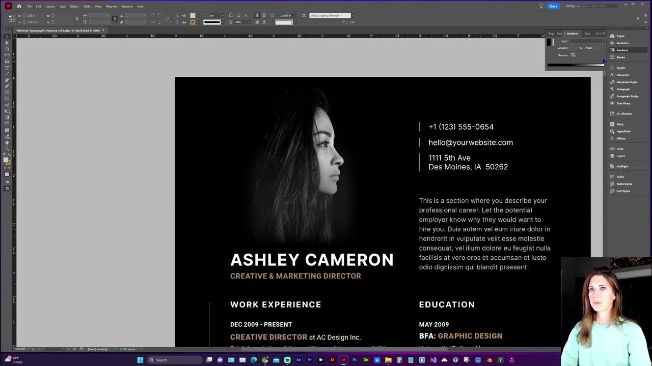 Add A Transparency Gradient To Blend An Image To The Background In Adobe Indesign Youtube