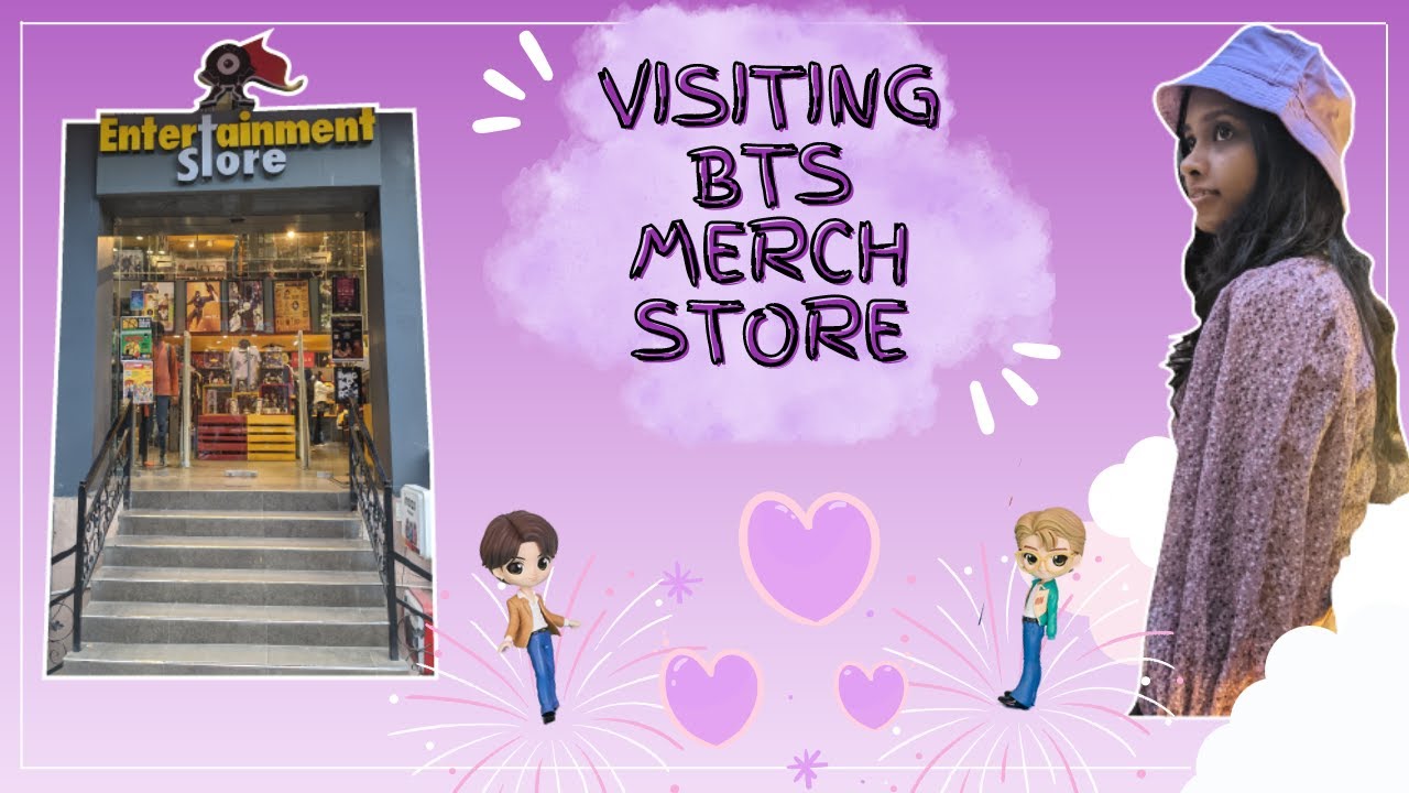VISITING BTS MERCH STORE IN BANGLORE | BTS INDIAN ARMY | PART 1 - YouTube
