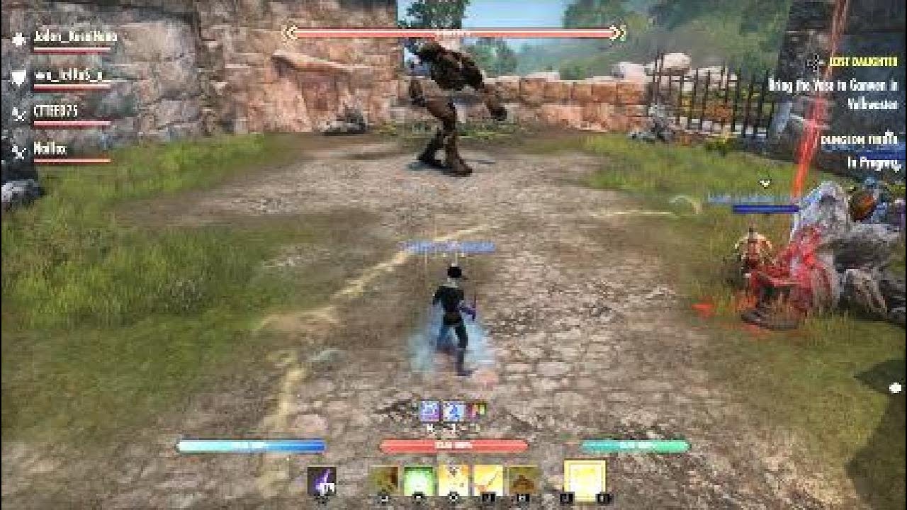 ESO Earthen Root 1st Boss Hard Mode Clear - YouTube