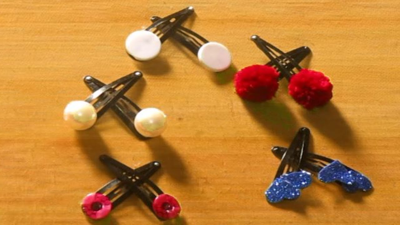 handmade hair clip design 5 tricks - drink of art - YouTube