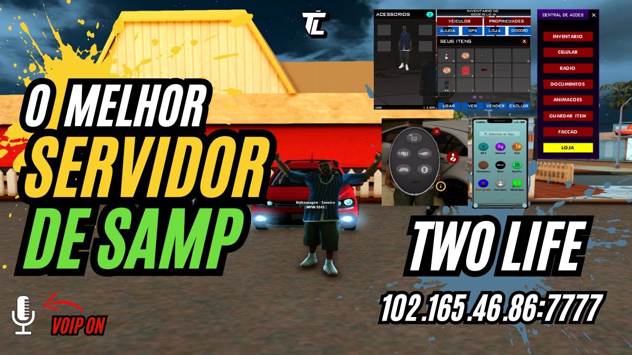 TWO LIFE O MELHOR SERVIDOR DE SAMP FULL RP SISTEMAS DO FIVEM E RÁDIO ...