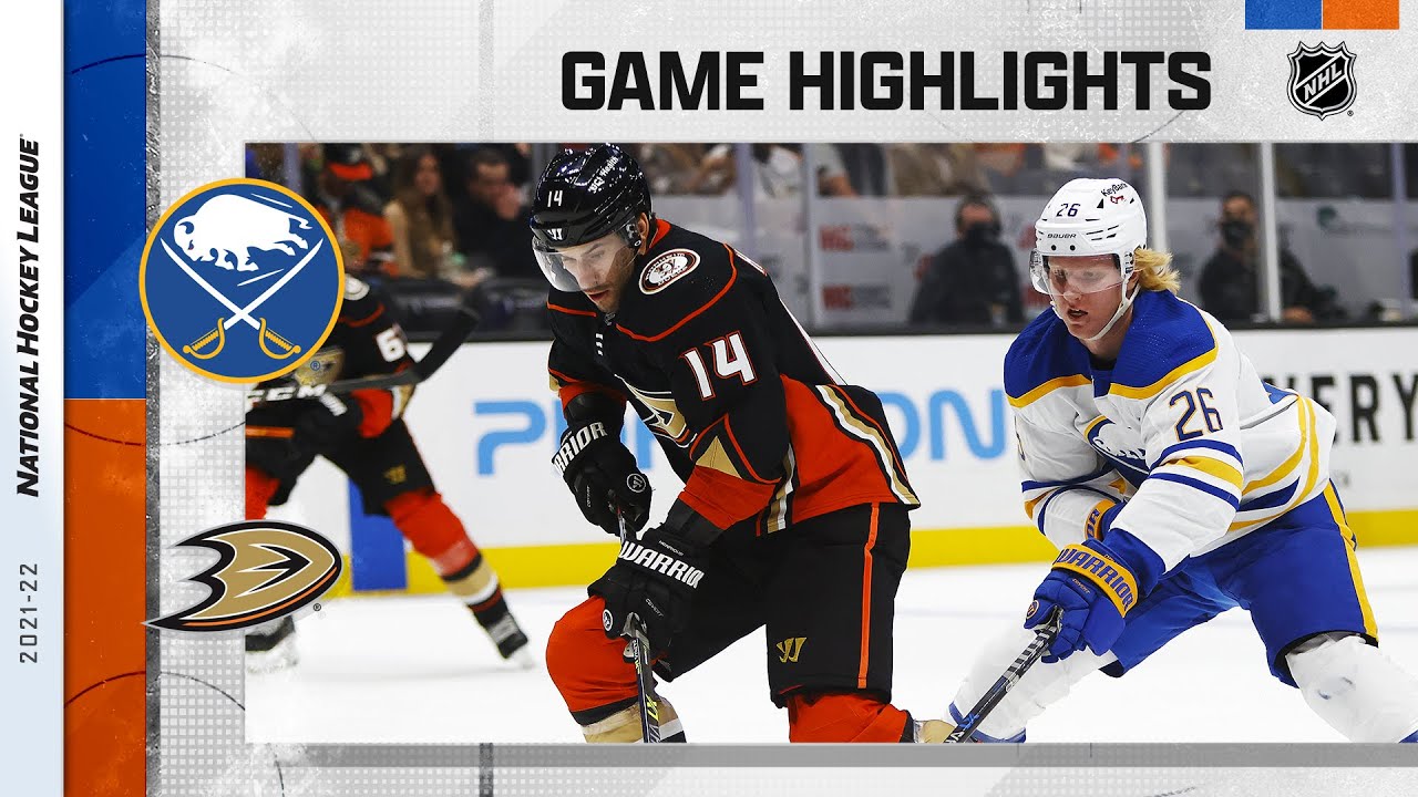 Sabres @ Ducks 10/28/21 | NHL Highlights - YouTube