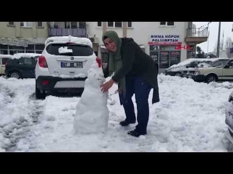 Antalya'nın yüksek ilçelerinde kar yağışı
