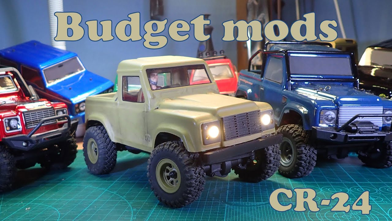 1/24 Defender Budget Upgrades (Hobby Plus CR-24, Amewi AMXRock AM24 ...