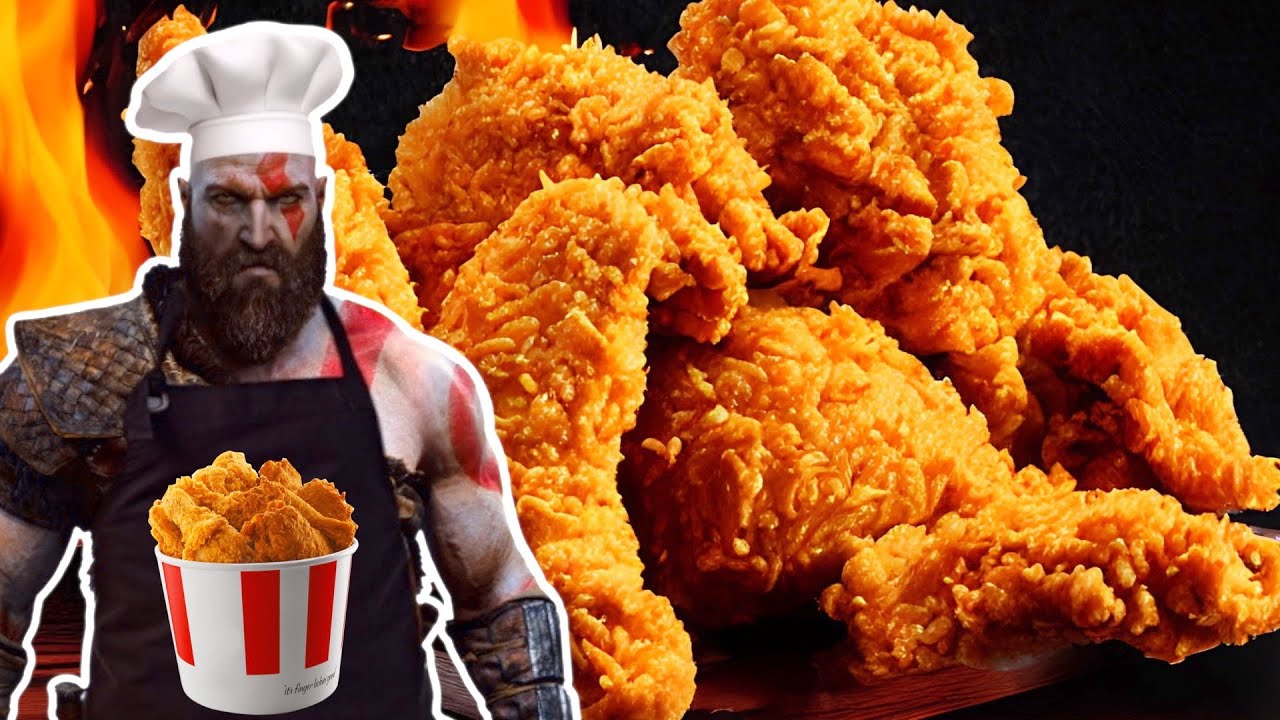Kratos is Cooking Godliest Fried Chicken in Youtube Realm! [Eleven labs ...