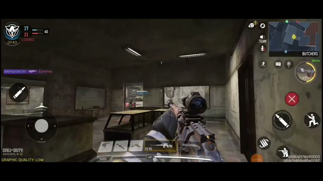 Quick scope headshot in cod mobile - YouTube