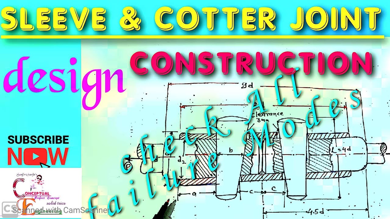 SLEEVE and COTTER JOINT! introduction, Description, Construction ...