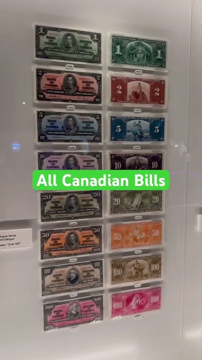 All Canadian money bills in one shot. - YouTube