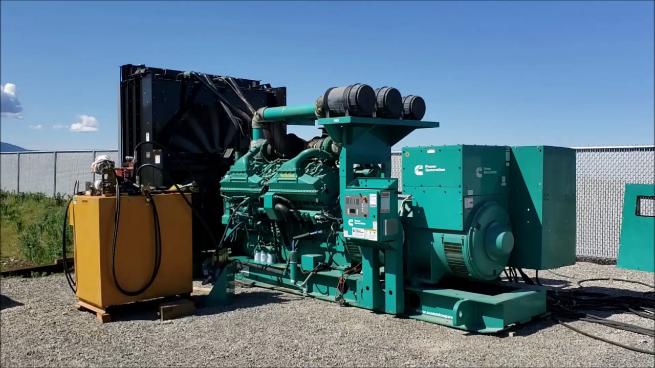 2000 kW Cummins Load Test - YouTube