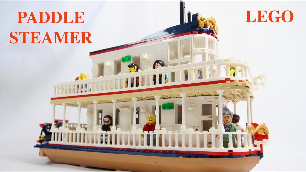 [LEGO] PADDLE STEAMER - YouTube