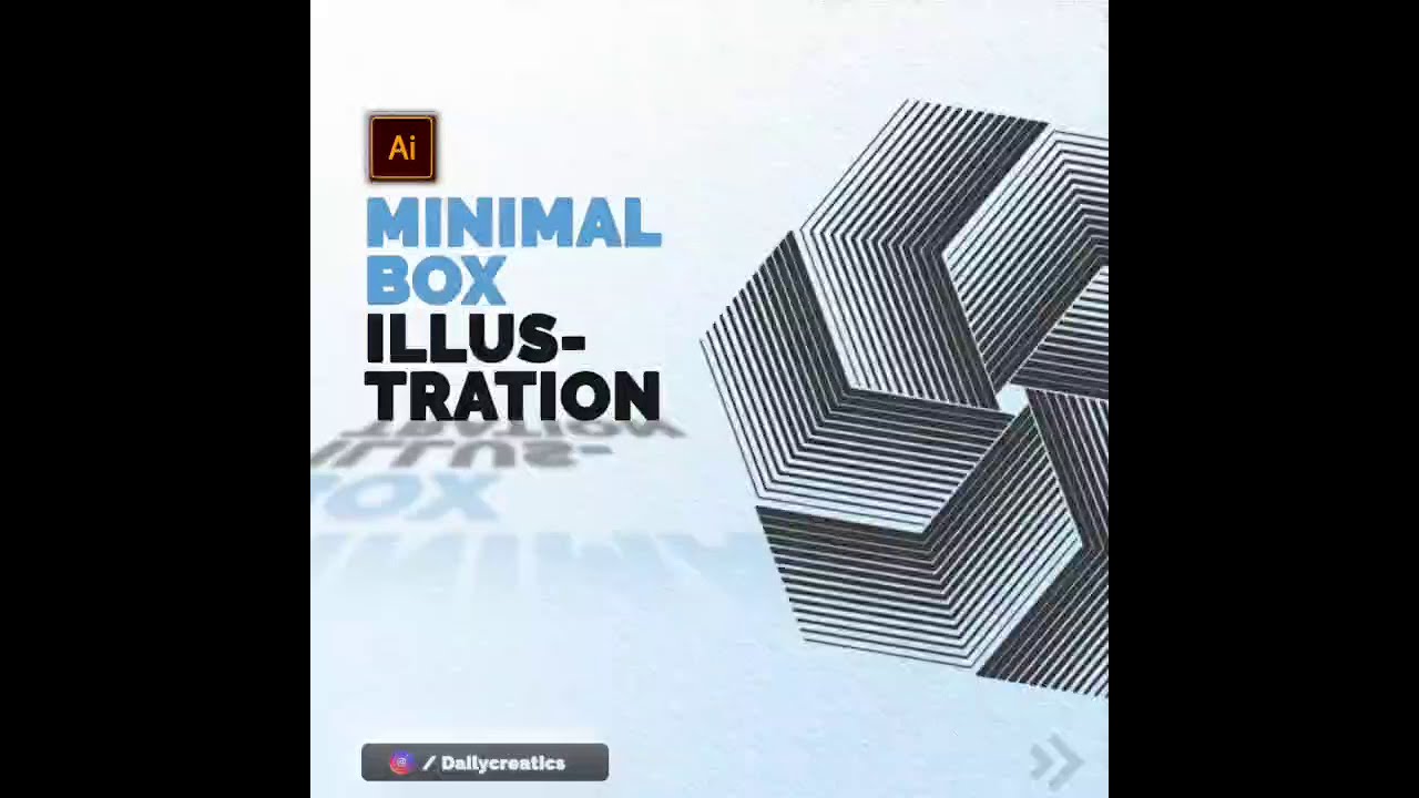 minimal cube illustration 159 by dailycreatics l illustrator tutorial # ...