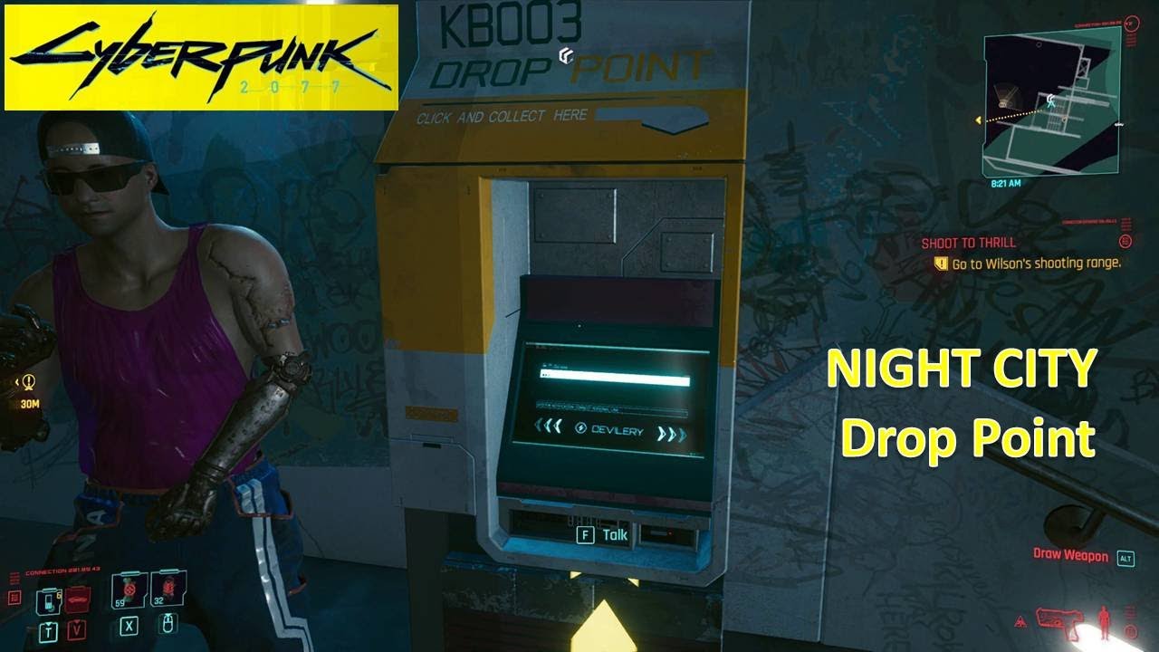 Cyberpunk 2077 - Drop Point ATM - Sell Equipment - YouTube