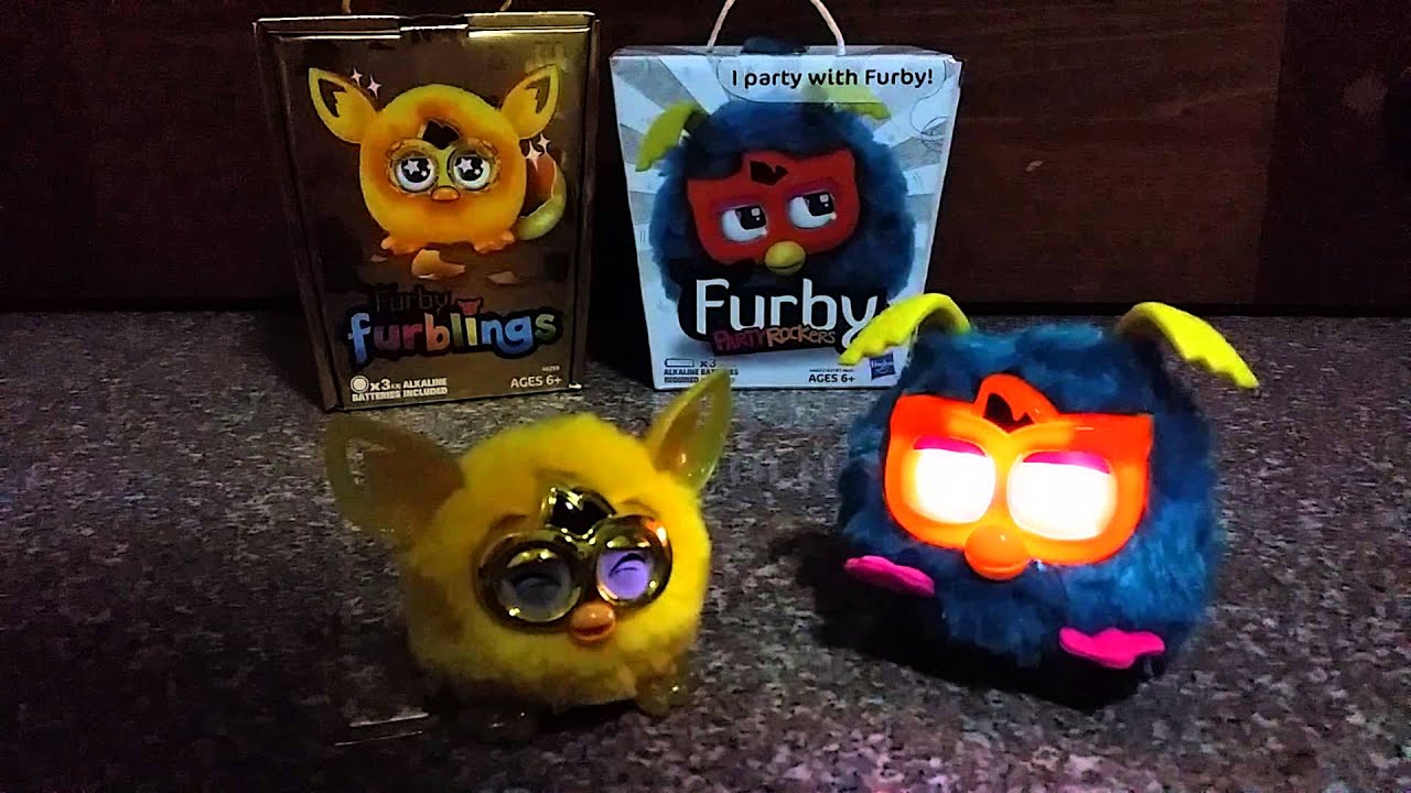 Golden furblings & Furby party rockers Nerdby - YouTube